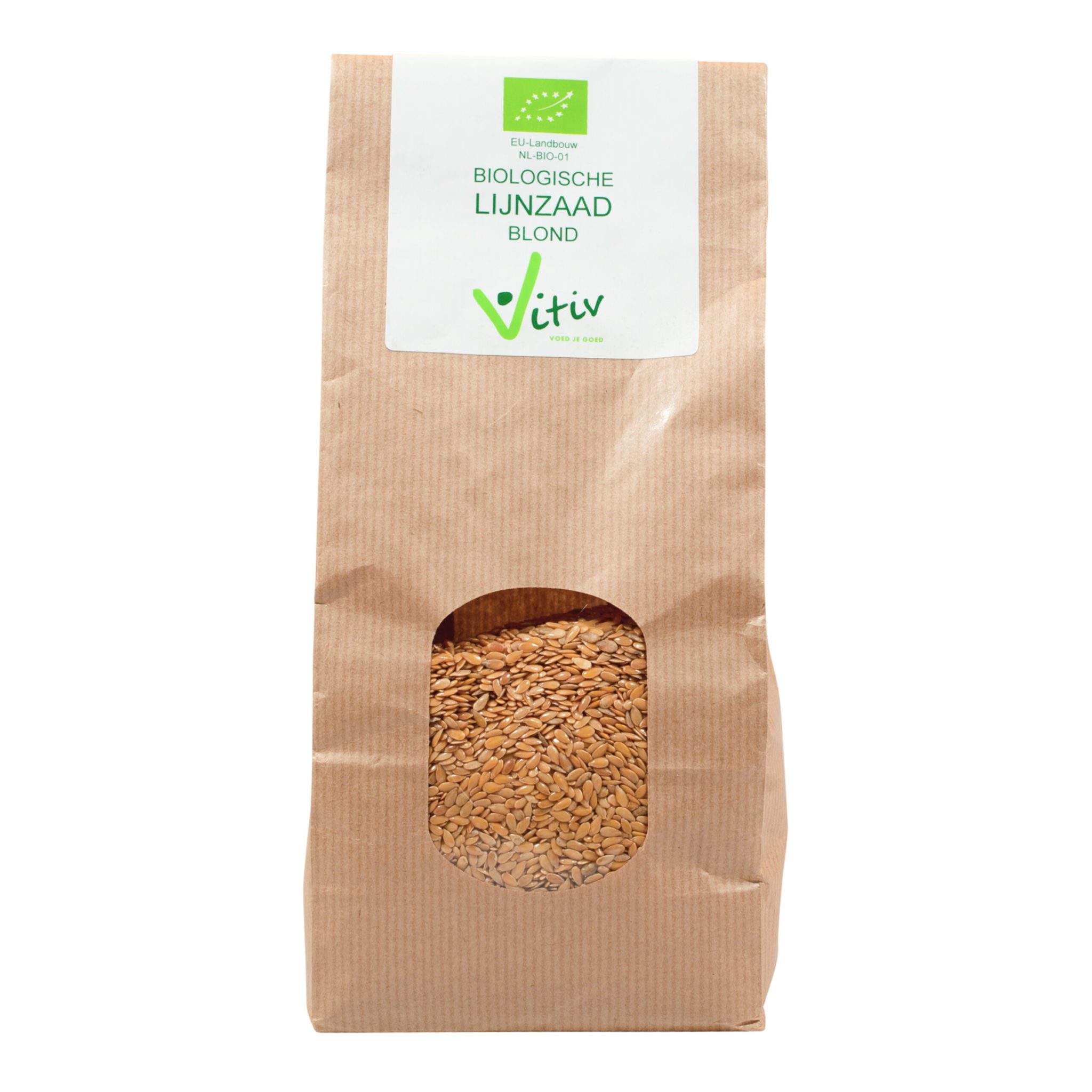 Lijnzaad blond 500 gram - Vitiv.nl