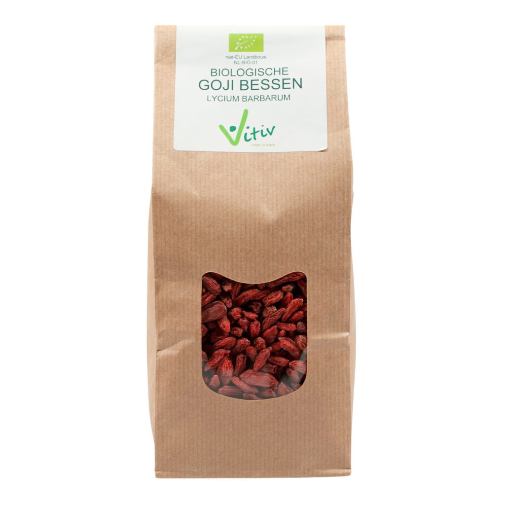 Goji bessen 250 gram - Vitiv.nl